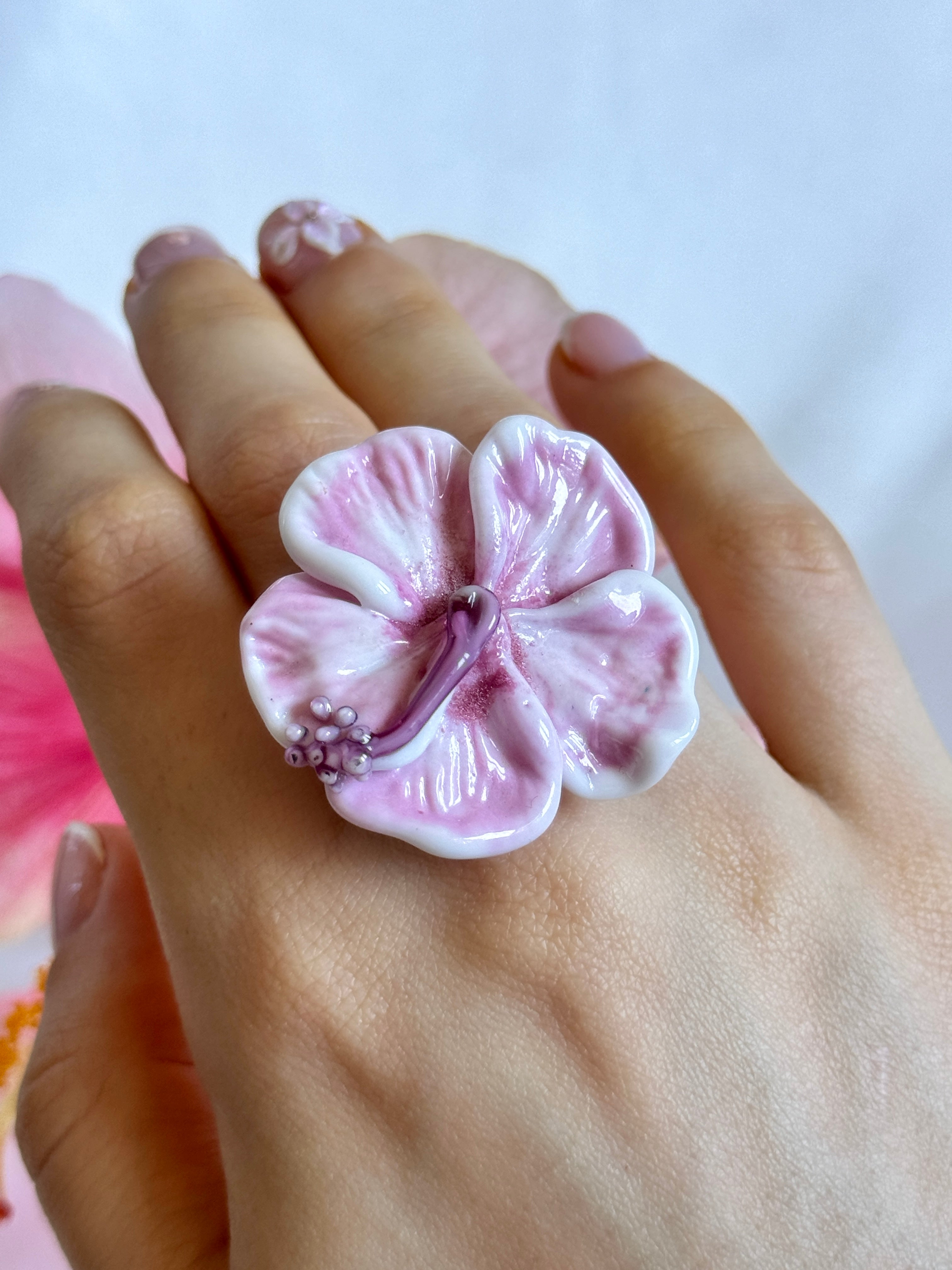 Hibiscus Ring – Baily's Beads